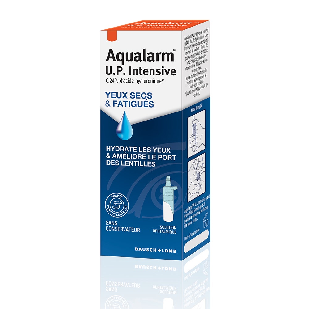 Bausch&Lomb Aqualarm Aqualarm Intensive Spray Ocular Dryness Eyes open ...