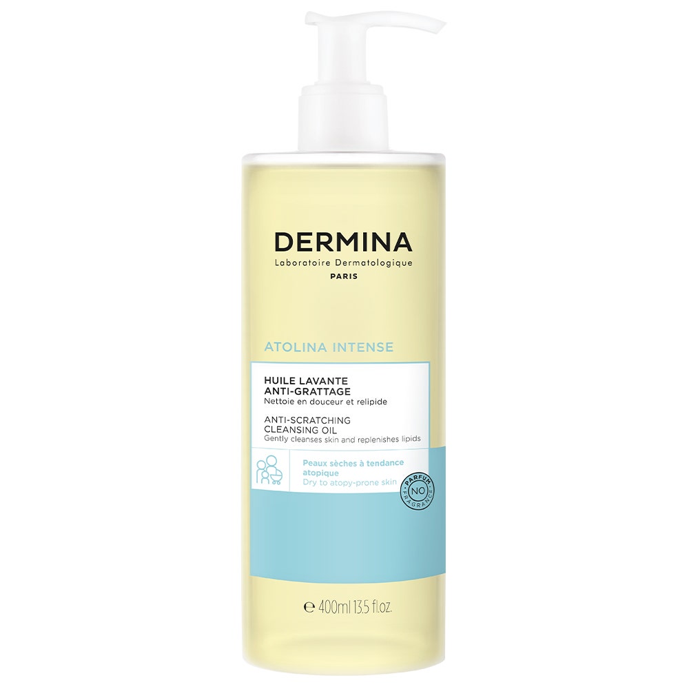 Dermina Atolina Lipid Replenishing Cleansing Oil Dry Atopic Skin 400ml ...