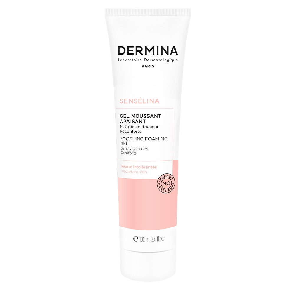 Dermina Senselina Soothing Foaming Gel Sensitive Skin 100ml - Easypara