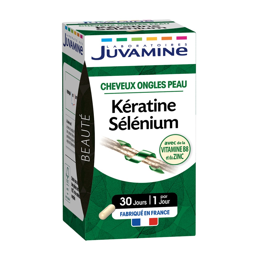 Juvamine Keratin Selenium 30 capsules - Easypara