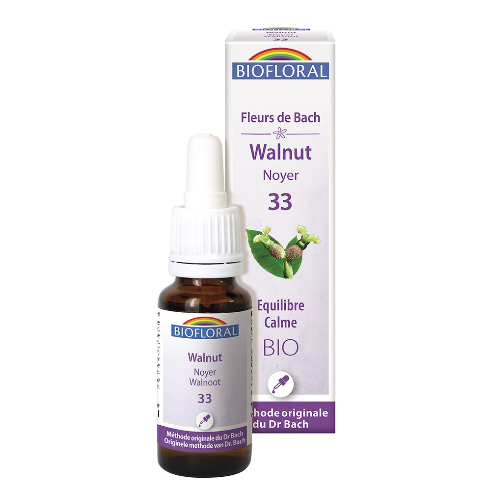 Biofloral Elixir Floral Bach Flowers N°33 Walnut Tree - Tranquility 20ml - Easypara
