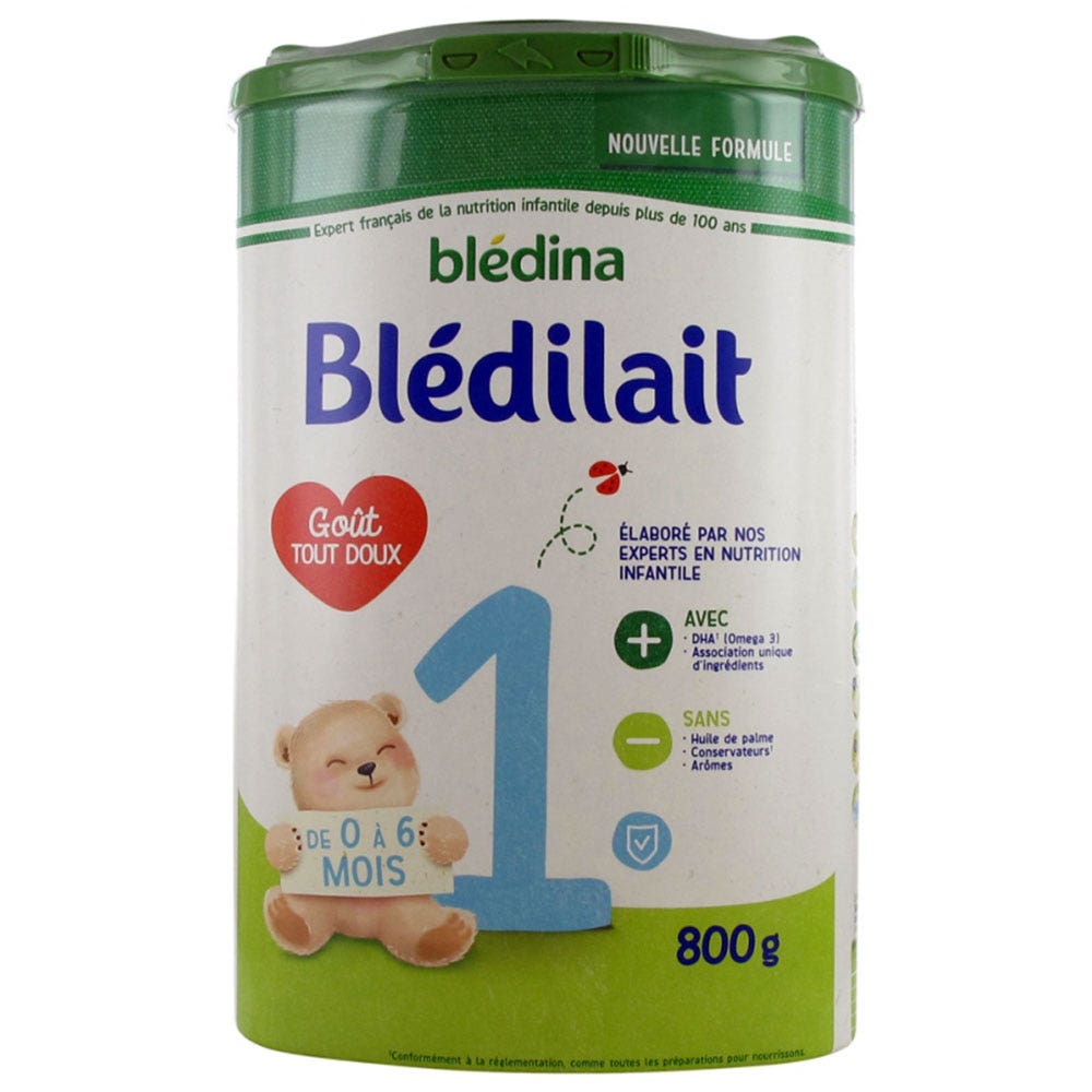 Blédina Bledilait 1 Baby Powdered Milk 0-6 months 800g - Easypara