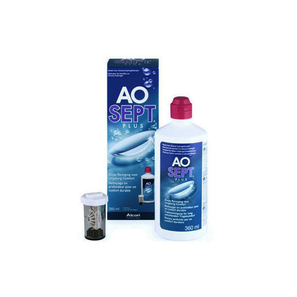 Alcon Aosept Plus All Types Of Contact Lenses 360ml - Easypara