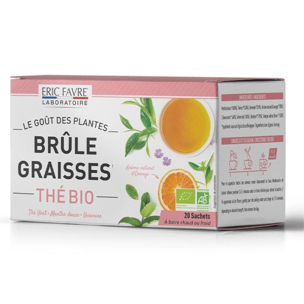 Eric Favre Organic Fat Burner Herbal Tea 20 sachets - Easypara