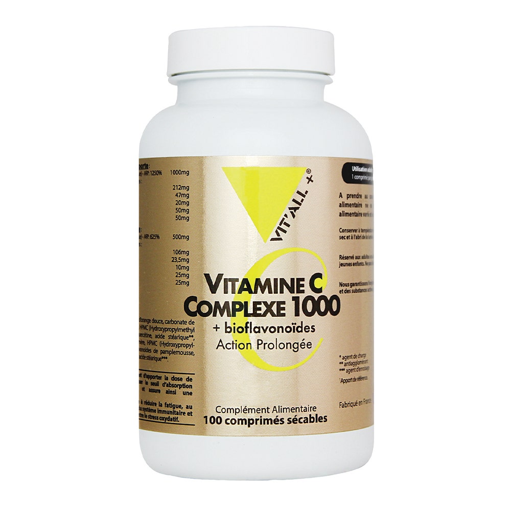 Vit'All+ Vitamin C 1000 Complex + Bioflavonoids Bioflavonoïdes 100 ...