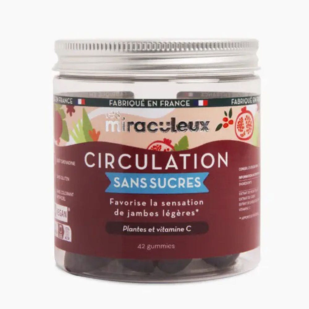 Les Miraculeux Circulation Gummies 21 Days sugar-free x 42 - Easypara