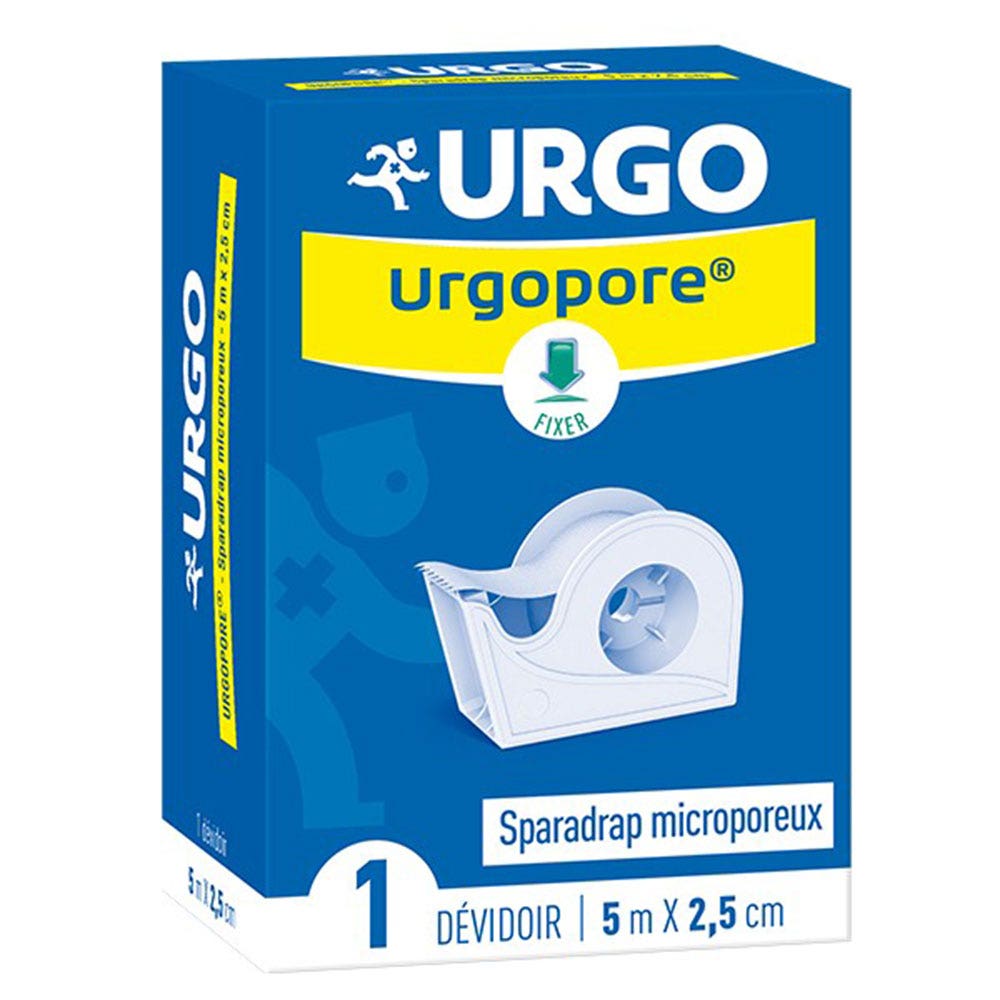 Urgo Urgopore Micropore plaster 5mx2.5cm dispenser - Easypara
