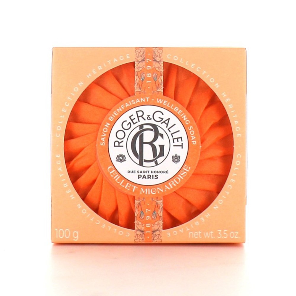 Roger & Gallet Oeillet Mignardise Perfumed Soap Carnation Plant Base ...