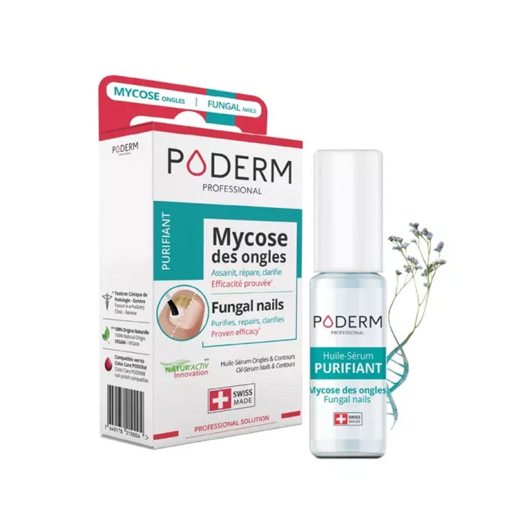 Poderm Purifying Oil Serum For Nails and Contours 8ml - Easypara