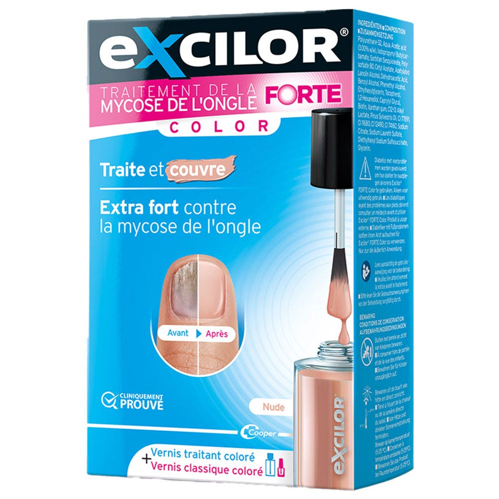 Excilor Treatment of nail fungus Forte Color Nude 30ml - Easypara