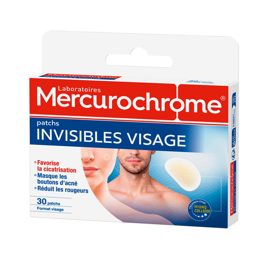 Mercurochrome Invisible Face Patches x30 - Easypara