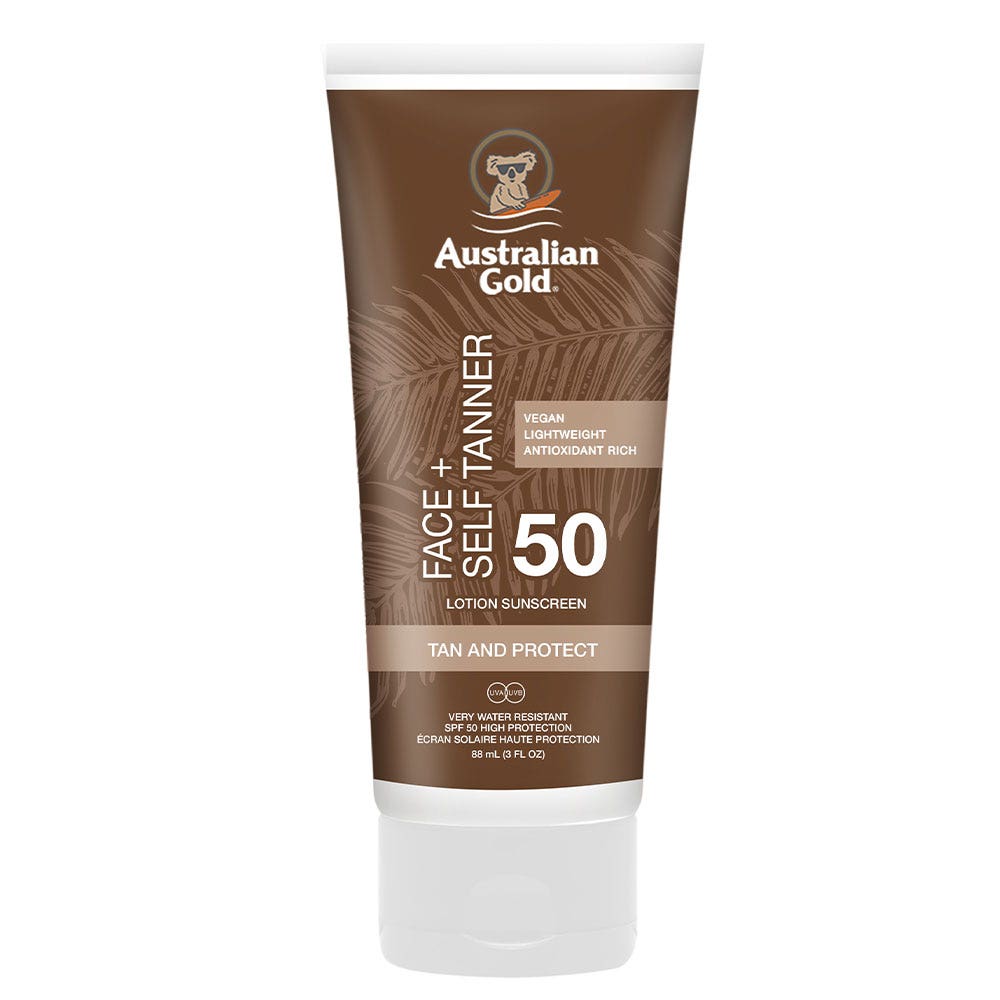 Australian Gold Sun Cream SPF50 Self Tanner Face 88ml - Easypara
