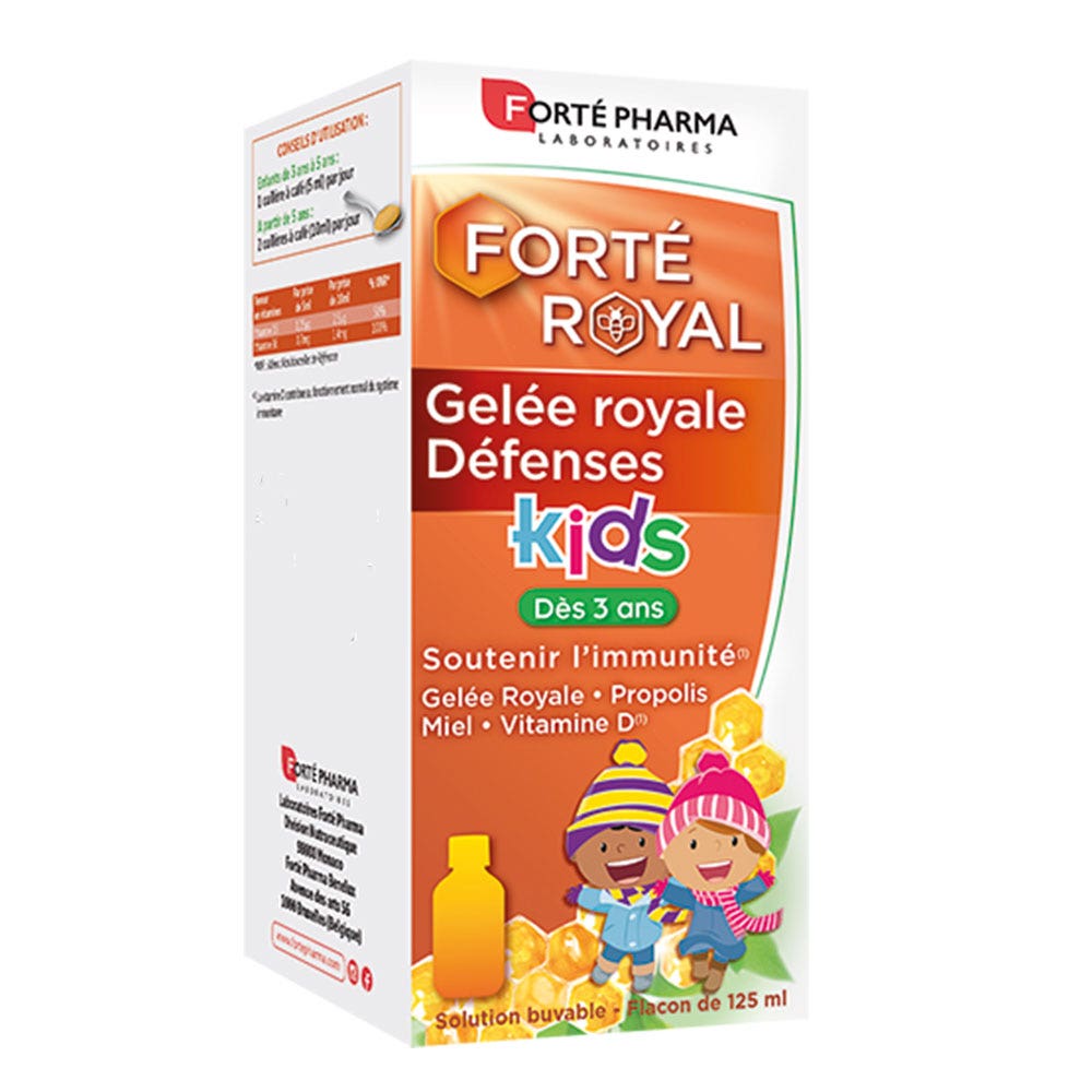 Forté Pharma Forté Royal Défenses Kids Royal Jelly From 3 Years 125ml ...