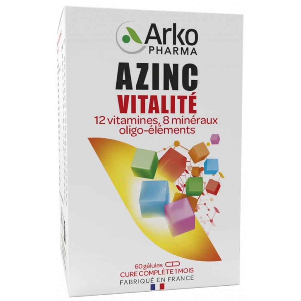 Arkopharma Azinc Azinc Fitness And Vitality 60 Capsules Adulte 60 ...