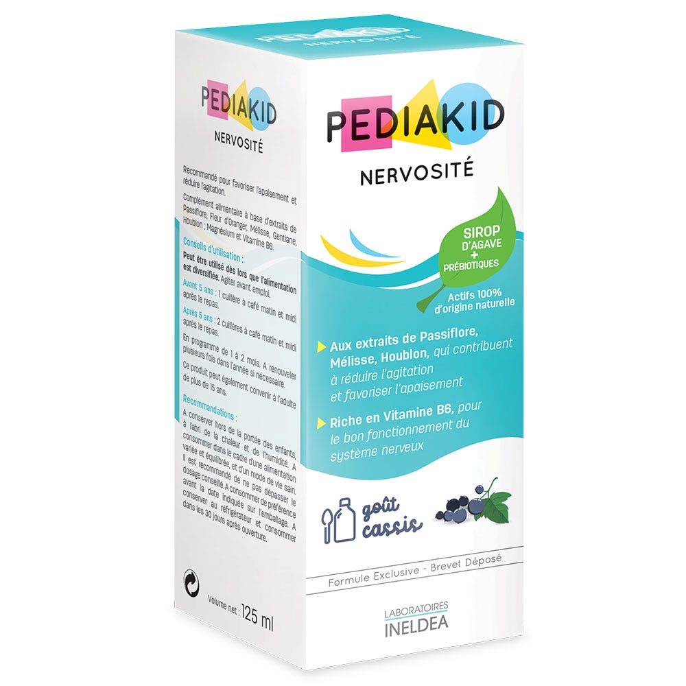 Pediakid Children Syrup Anxiety Blackcurrant Flavour 125 ml - Easypara