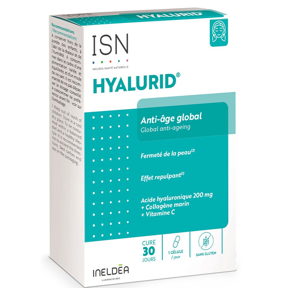 Ineldea Santé Naturelle Hyalurid 30 Gelules - Easypara