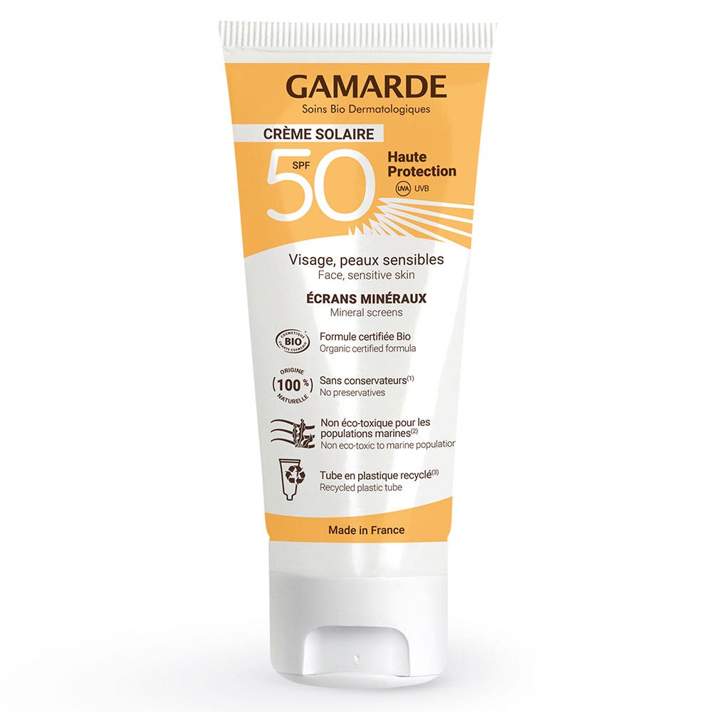 Gamarde Sunscreens Cream SPF50 UVA UVB High Protection 40ml - Easypara