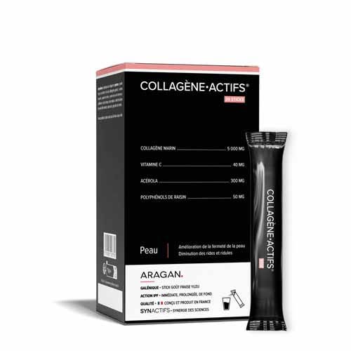 Aragan Synactifs Active Collagen 20 Strawberry Yuzu Sticks - Easypara