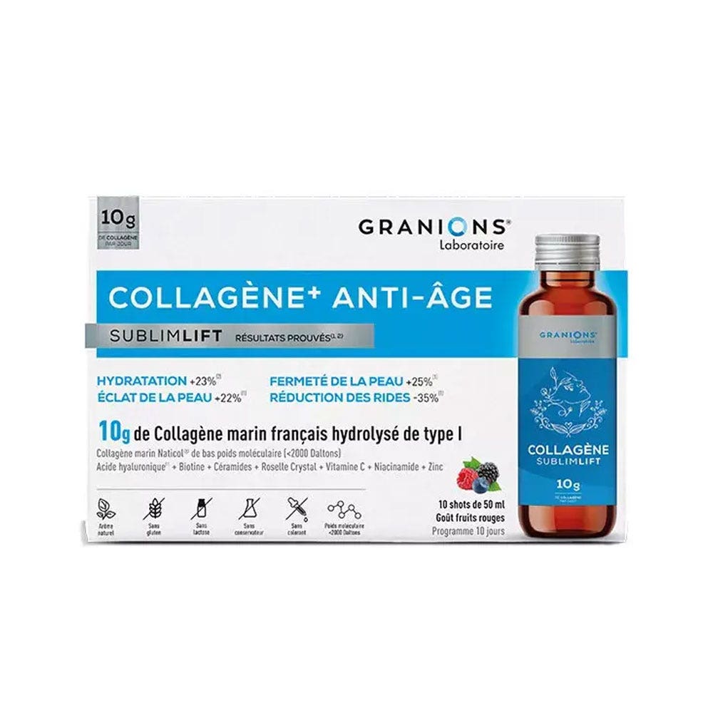 Granions Collagen+ Anti-Age Sublimlift 10 x 50ml shots - Easypara