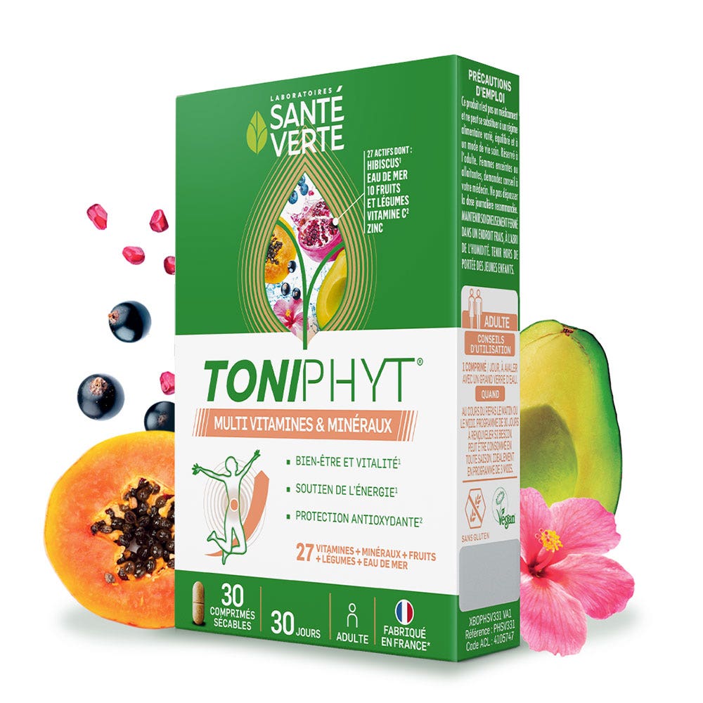 Sante Verte Toniphyt Multivitamins and Minerals 30 Breakable Tablets ...