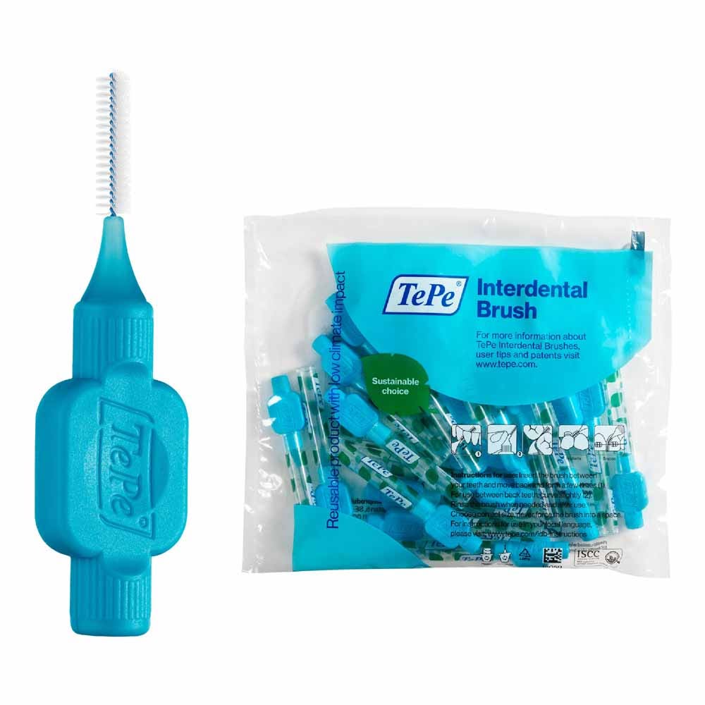 TePe Original eco-friendly interdental brushes 0.6mm blue x20 - Easypara