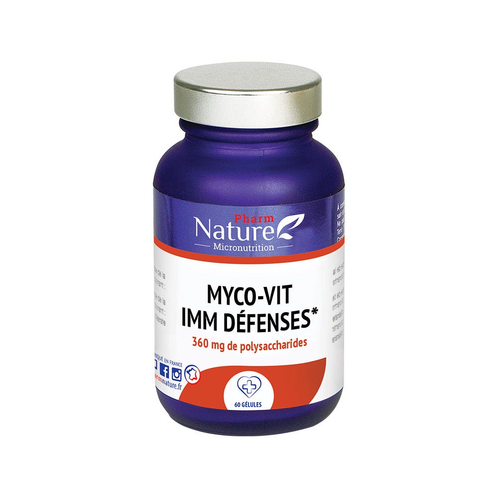 Pharm Nature Micronutrition Myco-vit Imm Defenses 60 capsules - Easypara