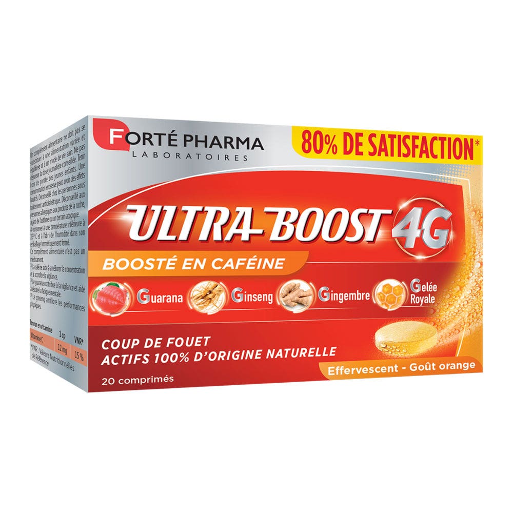Forté Pharma Ultra Boost 4G Vitality 20 Effervescent tablets - Easypara