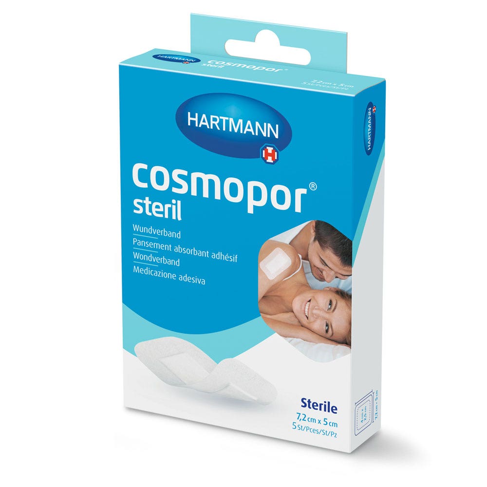 Hartmann Cosmopor Sterile adhesive Plasters x5 - Easypara