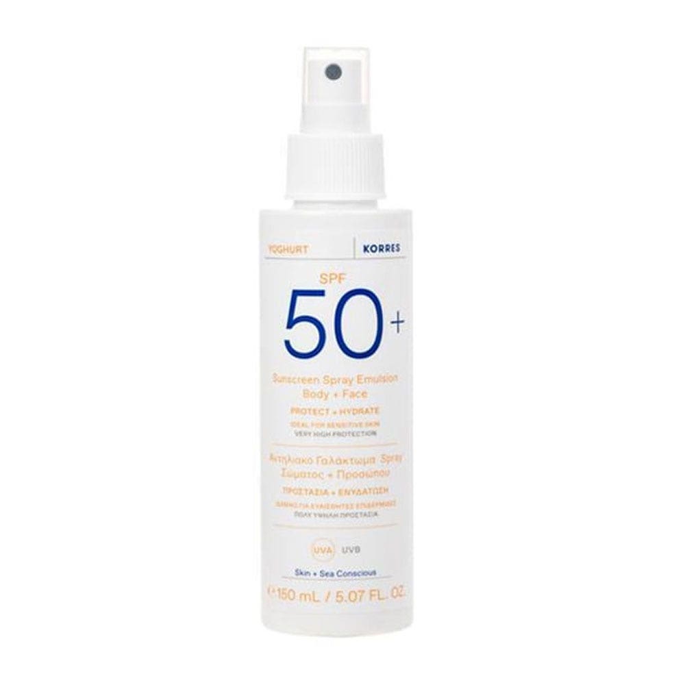 Korres Yoghurt Sunscreens Face & Body SPF50+ Emulsion Spray 150ml ...
