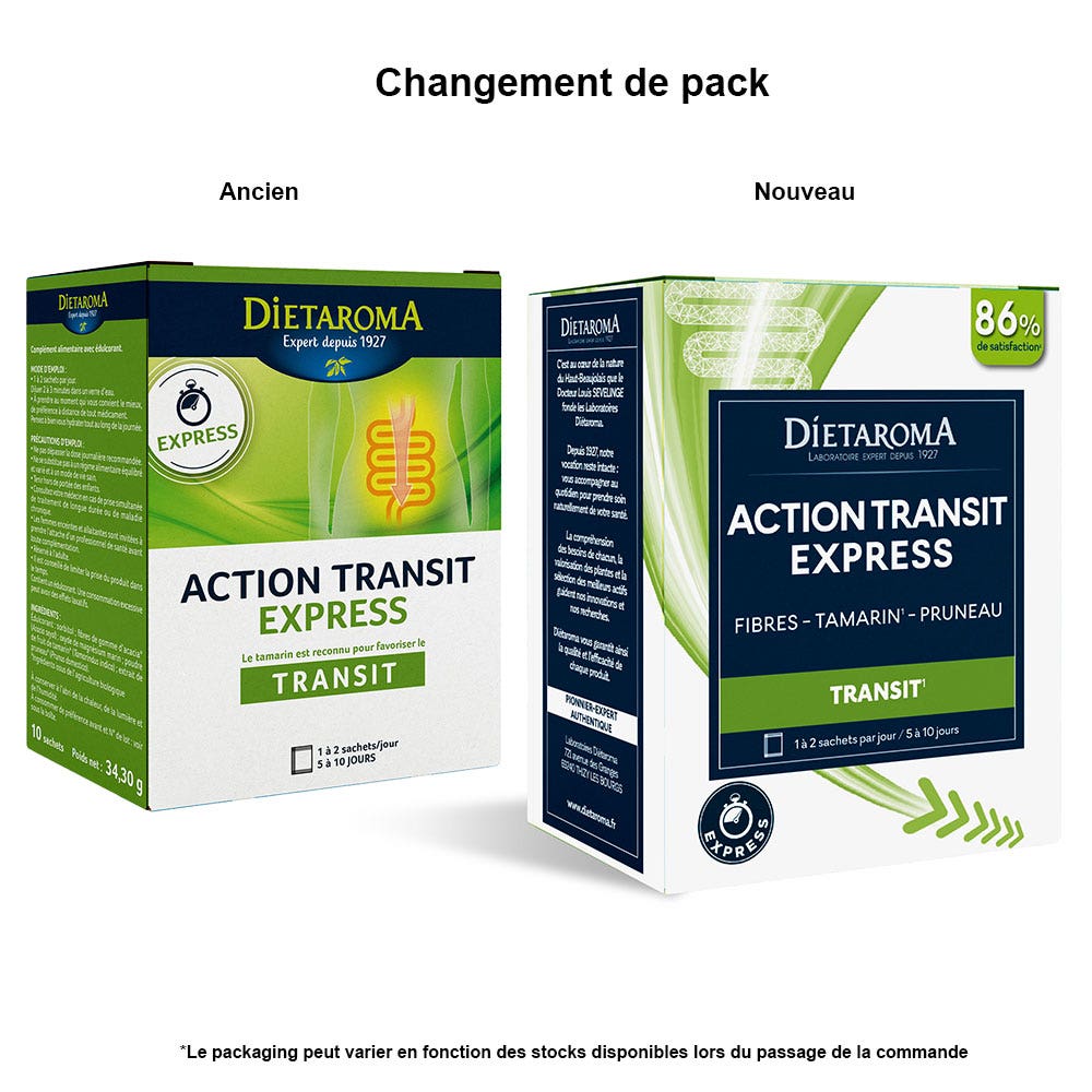 Dietaroma Action Transit Express 10 sachets - Easypara