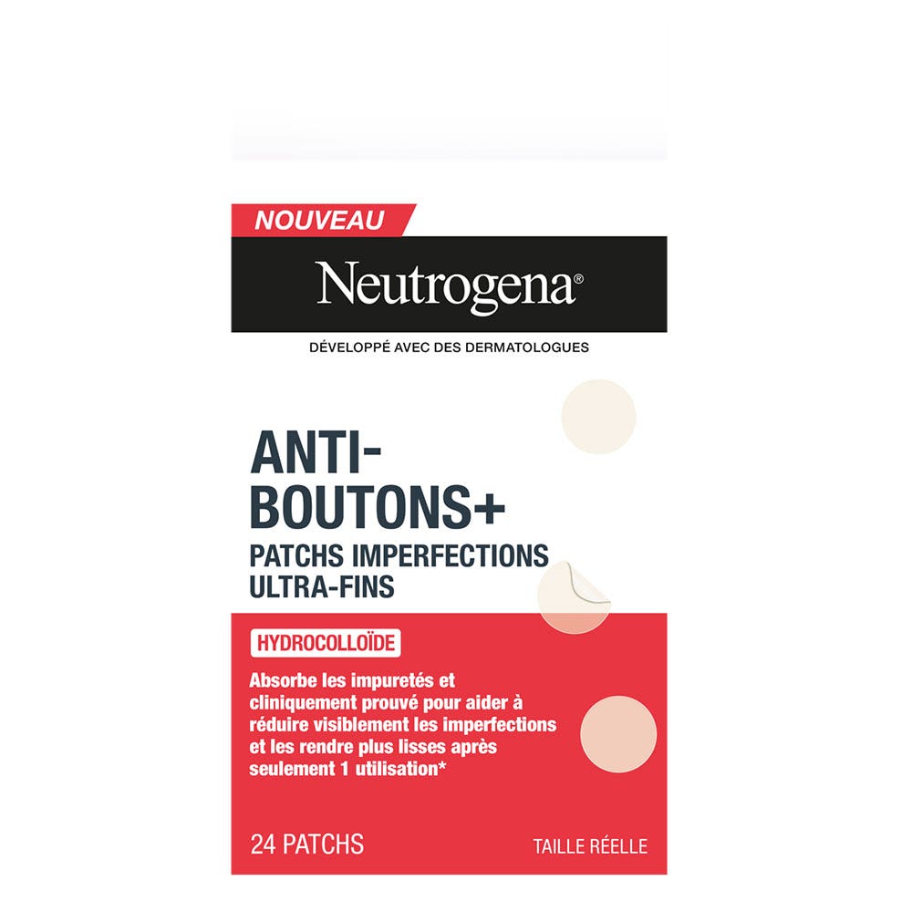 Neutrogena Patchs Imperfections Ultra-Fins Anti-Boutons+ x24 - Easypara