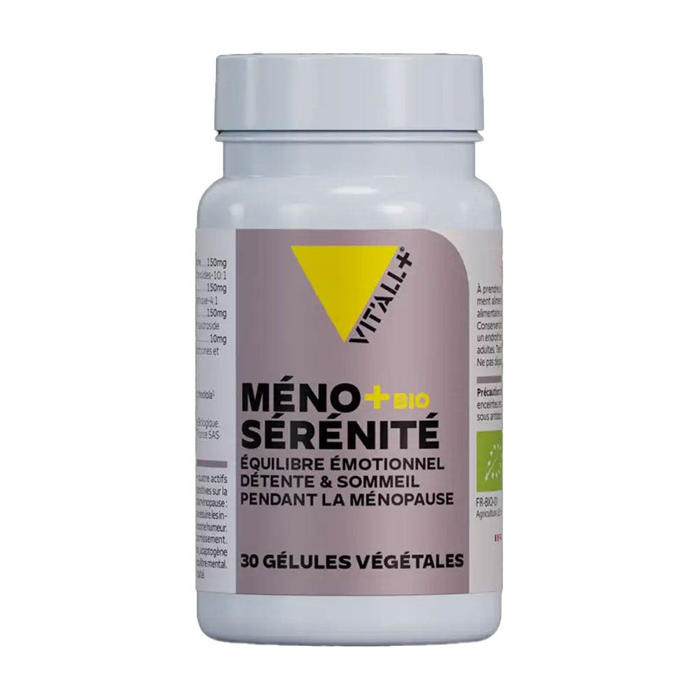 Vit'All+ Méno+ organic serenity emotional balance 30 capsules - Easypara