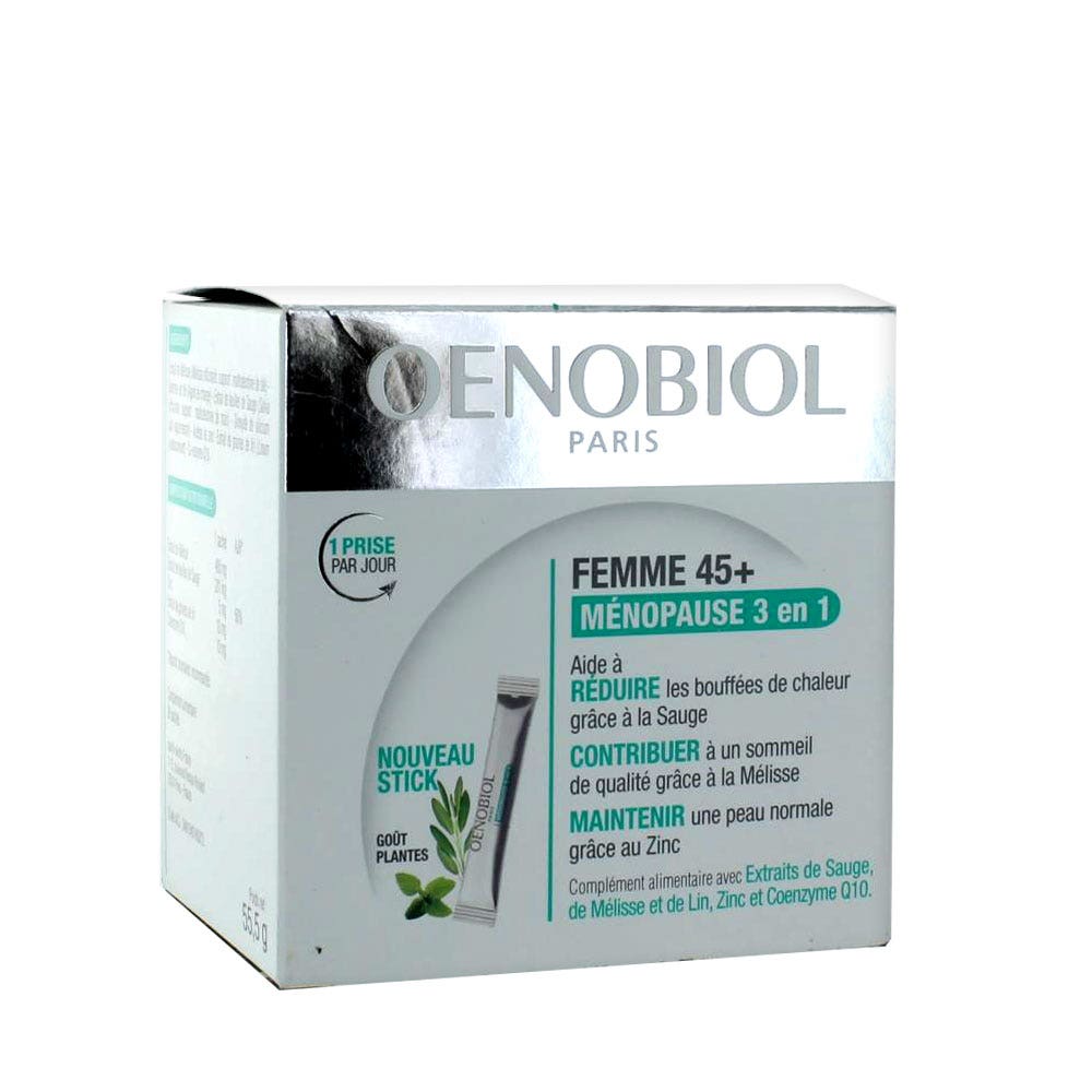 Oenobiol Femme 45+ Menopause 3 In 1 30 Stick Sachets - Easypara