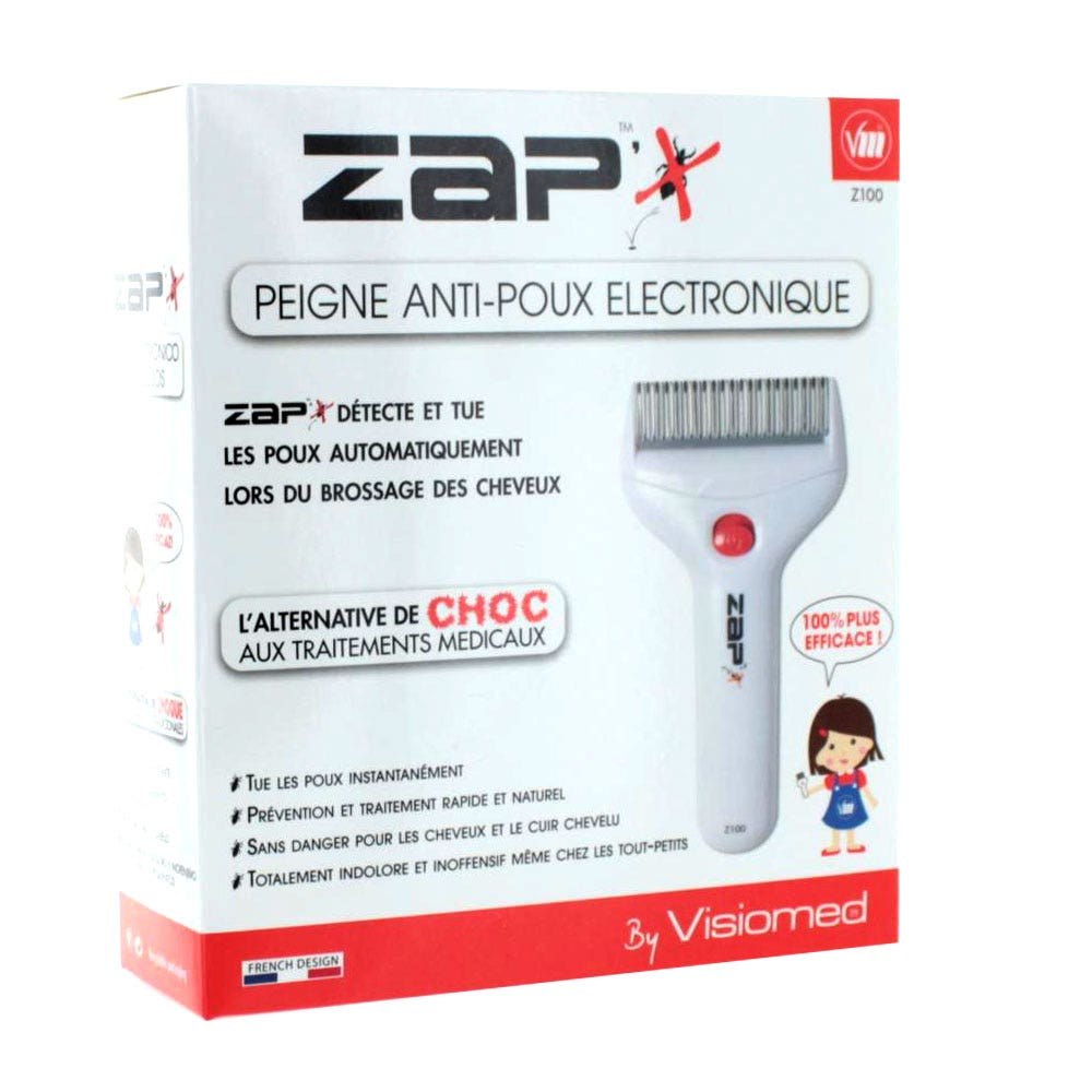 Visiomed Zap Z100 Electronic Anti-Lice Comb - Easypara