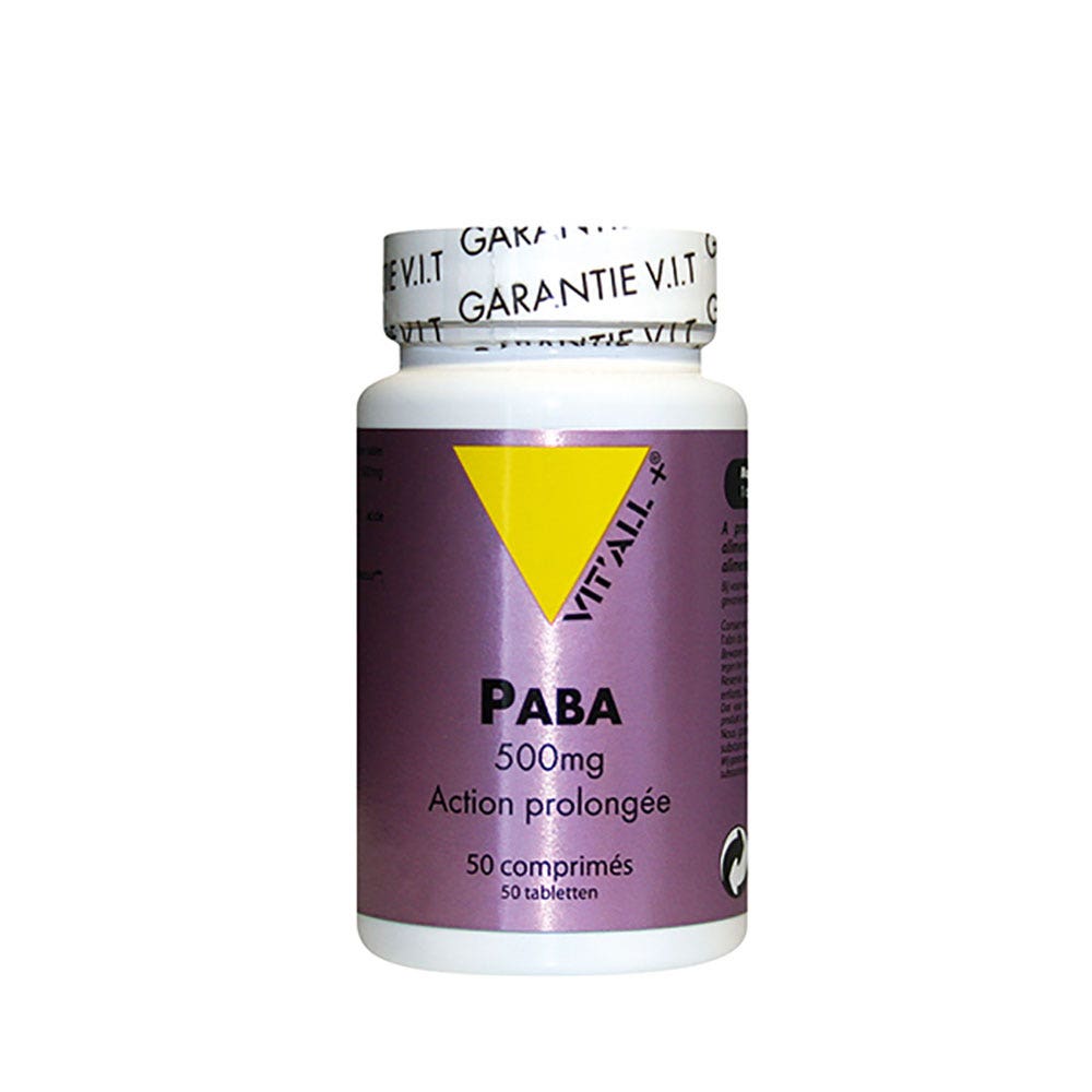 Vit'All+ PABA extended action 50 tablets 500mg - Easypara