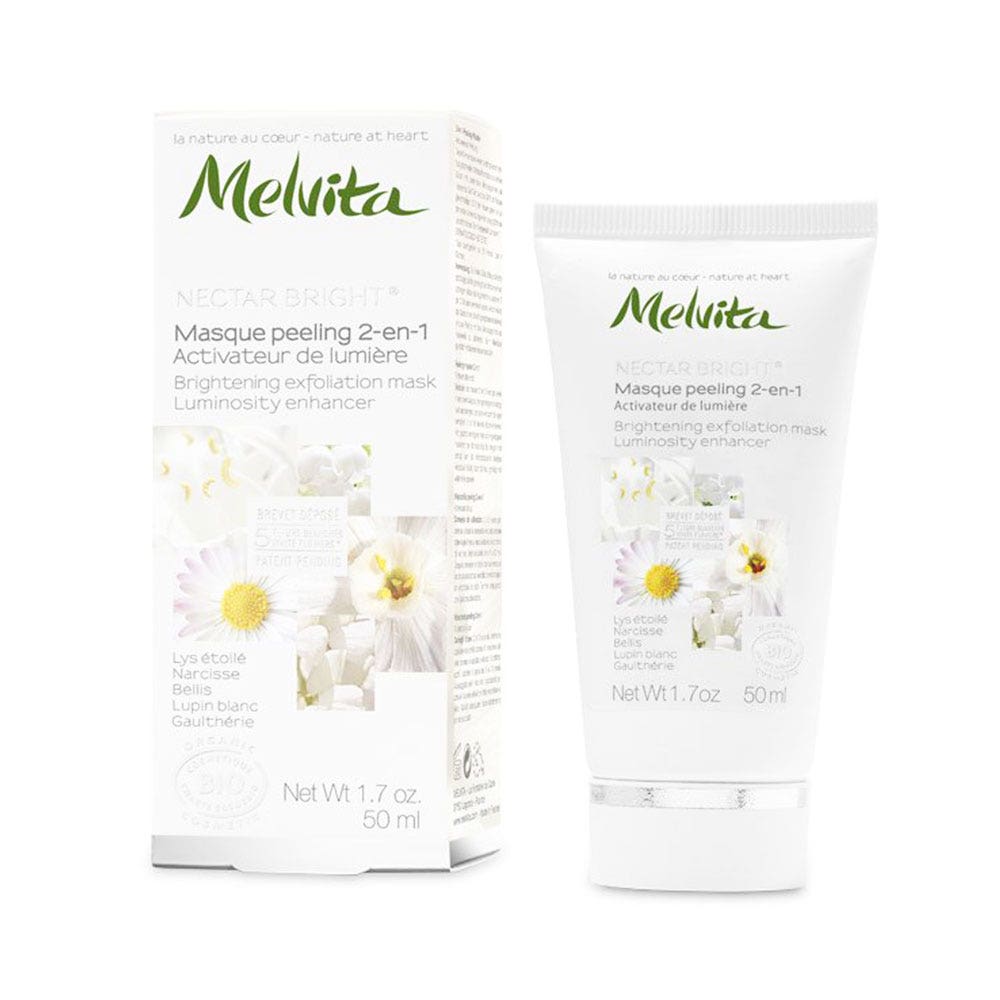 Melvita Nectar Bright Peeling Mask 2-in-1 50ml - Easypara