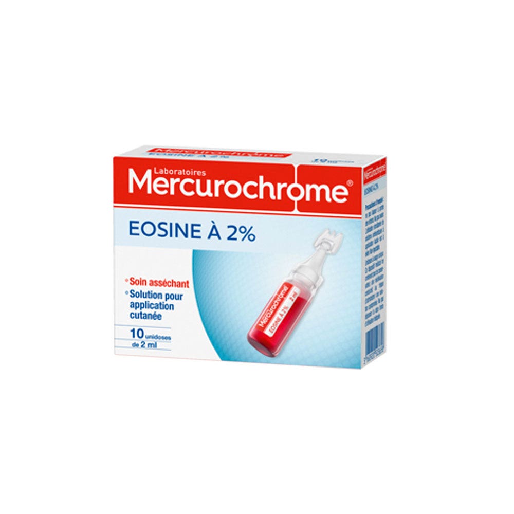 Mercurochrome Eosine 2% 10 X 2ml - Easypara