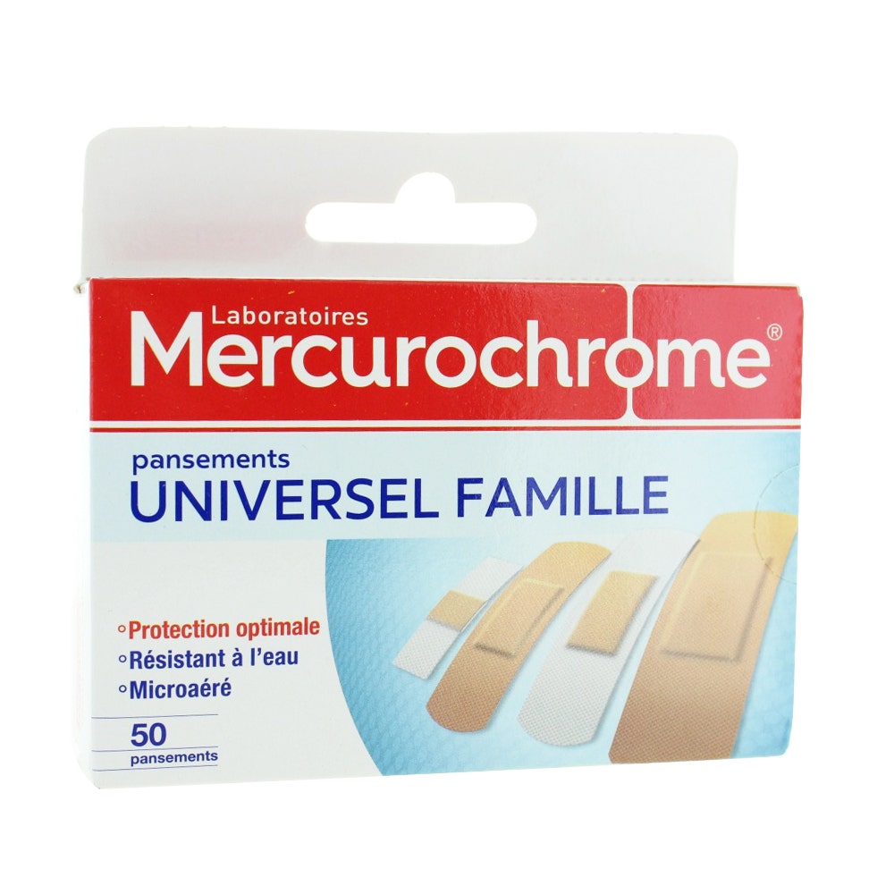 Mercurochrome Universal Family 50 Strips - Easypara