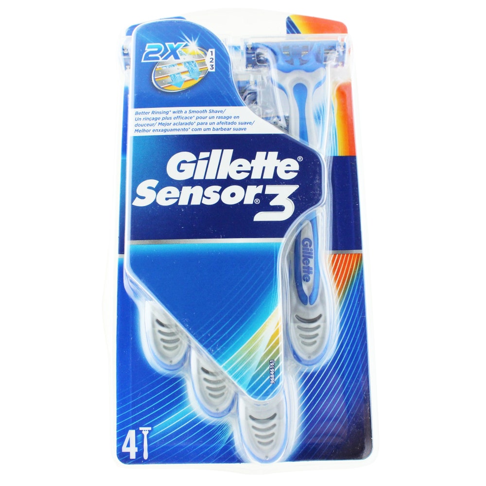 Gillette Sensor 3 Disposable Razors X4 - Easypara