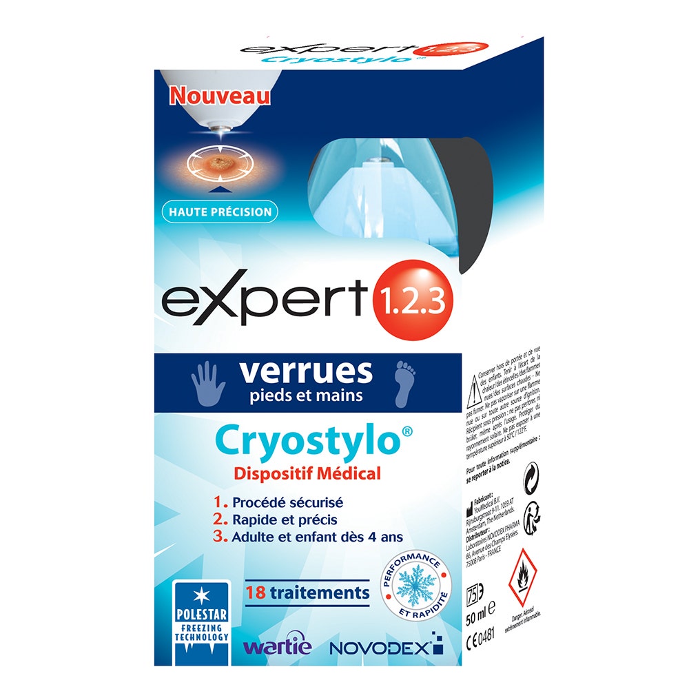 Novodex Expert 123 Cryostylo Anti- Warts 50 ml - Easypara
