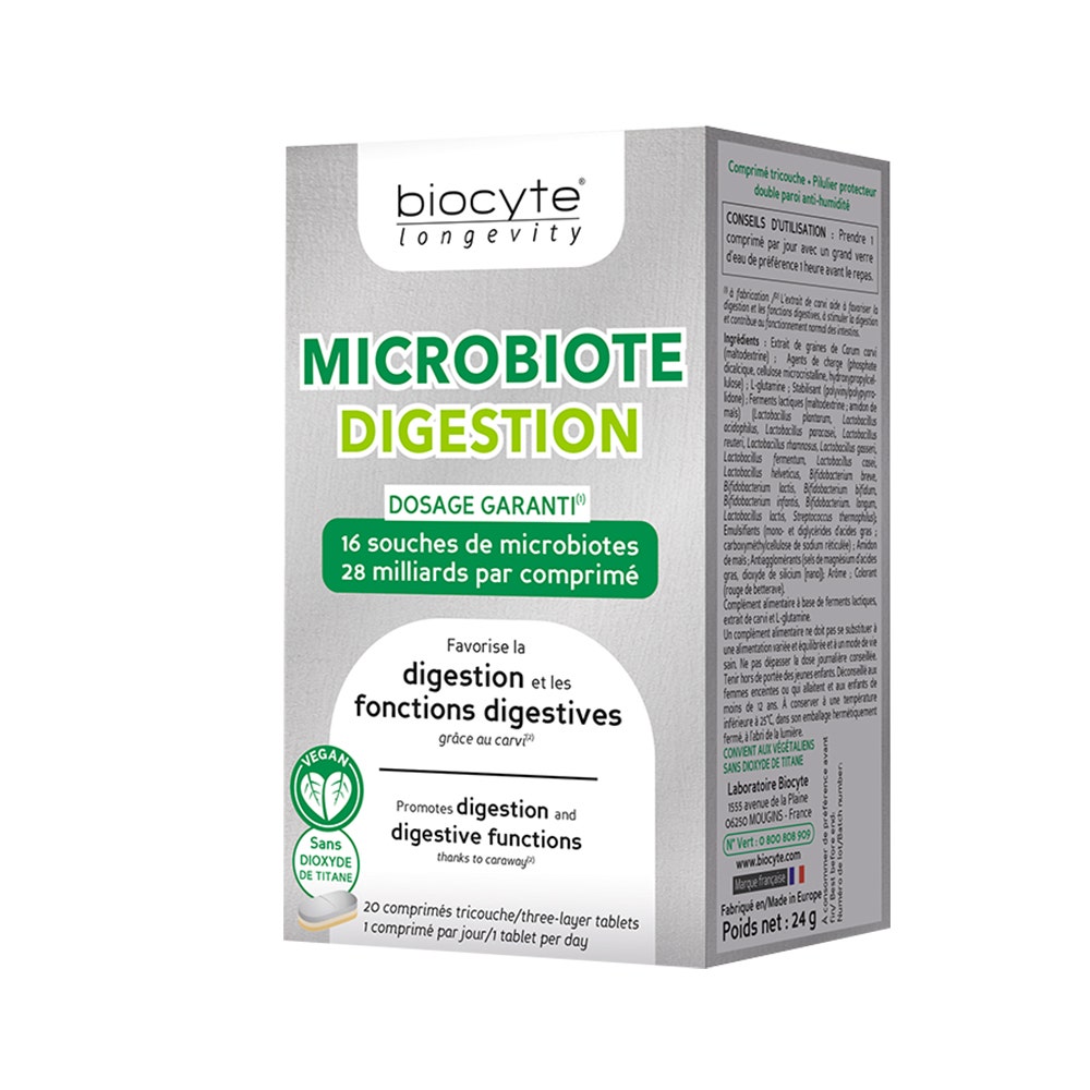 Biocyte Microbiota Digestion 20 Tablets - Easypara