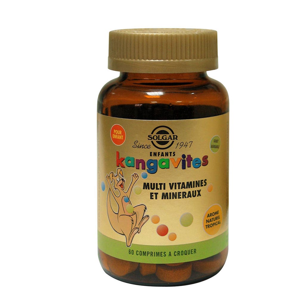 Solgar Kangavites Kids Vitalité enfants 60 Chewable Tablets - Easypara