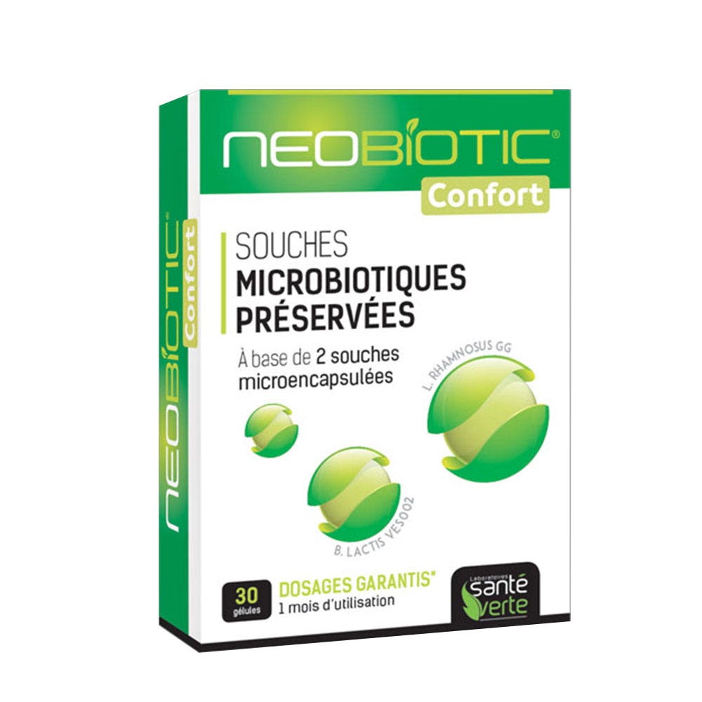 Sante Verte Neobiotic Microbiotic Strains 30 Capsules - Easypara