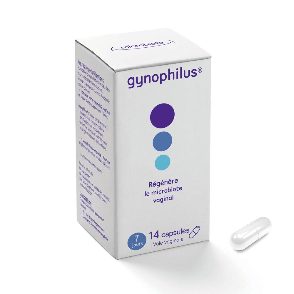 Lyocentre Gynophilus Vaginal Capsules X 14 Vaginal Flora 14 Capsules ...