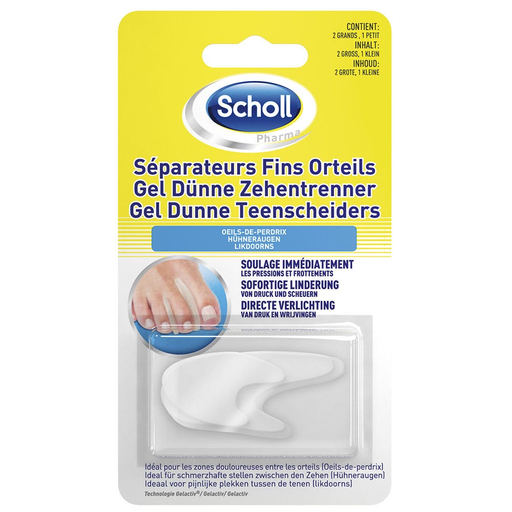 Scholl Toe Separator X 3 Corns Œils-de-Perdrix x3 - Easypara