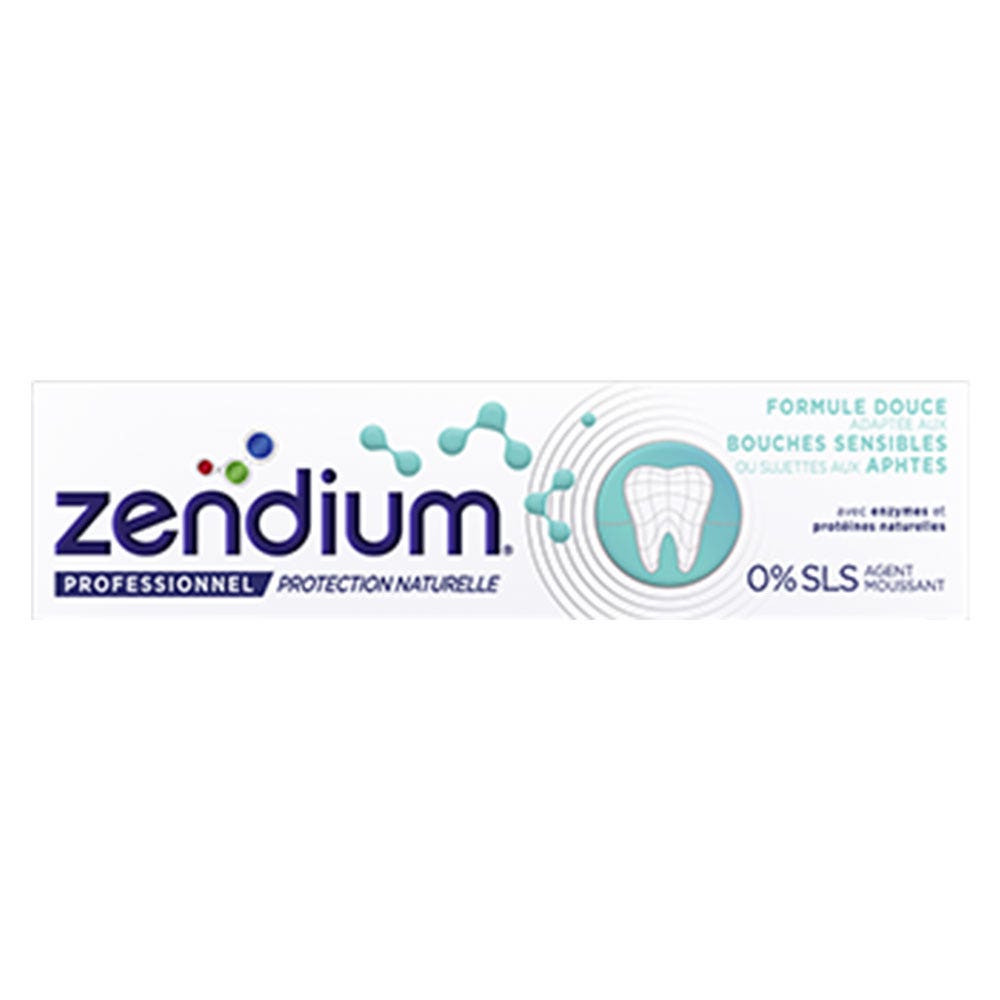 Zendium Soft Toothpaste Sensitive Mouth Prone To Ulcer 75 ml - Easypara