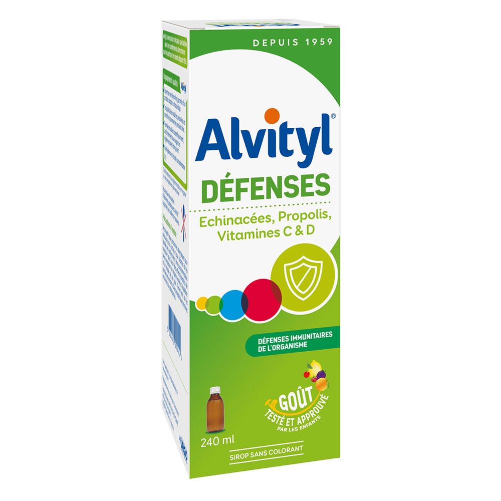 Alvityl Immune defences syrup tutti frutti flavour 240 ml - Easypara