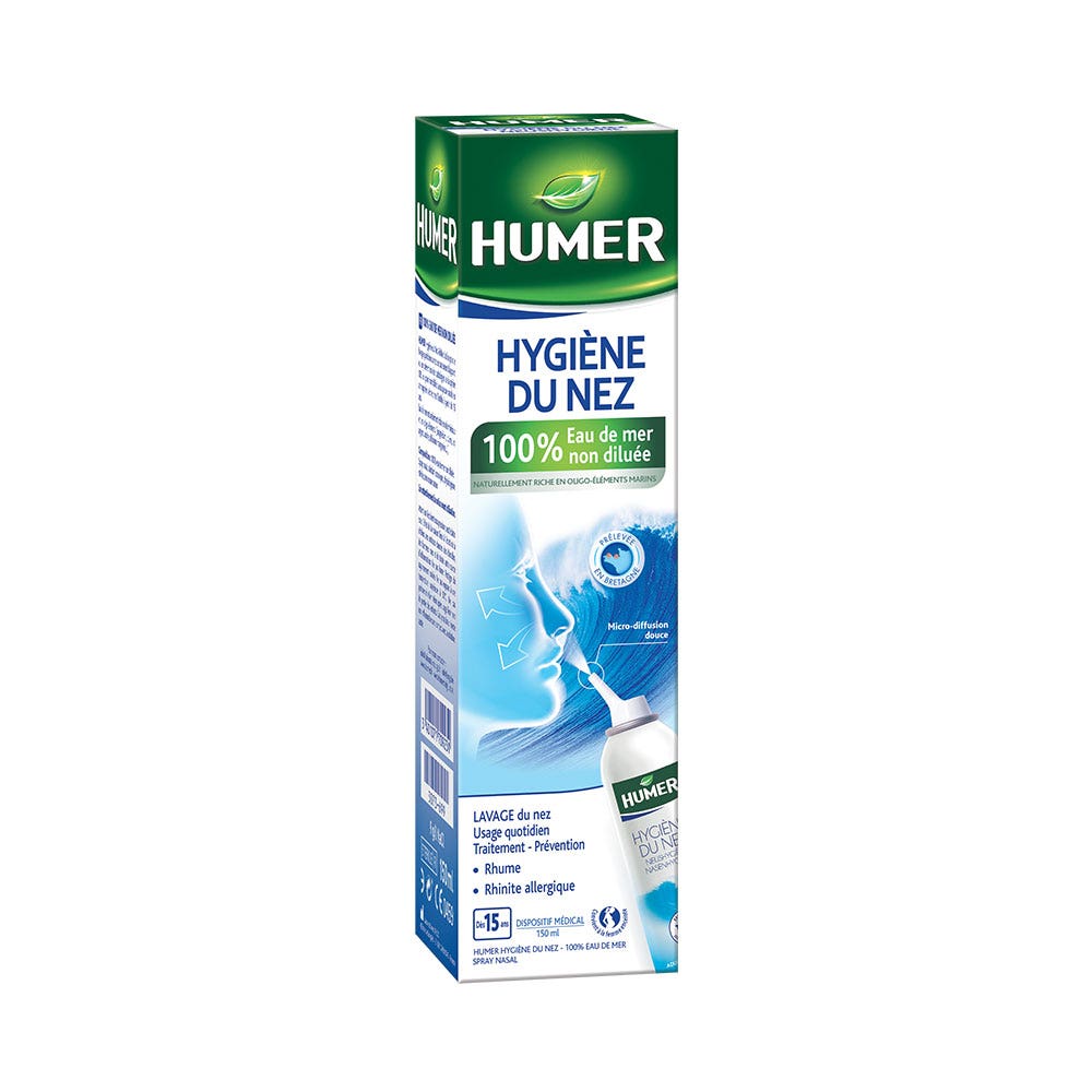 Humer Nasal Hygiene With Physio Sea Water 150ml - Easypara