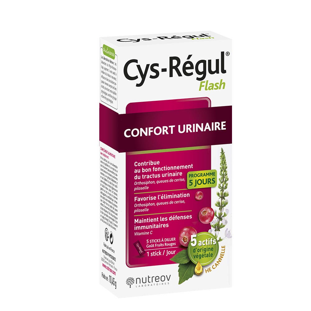 Nutreov Cys-Regul Flash Urinary Comfort 5 Flash Sticks Flash - Easypara