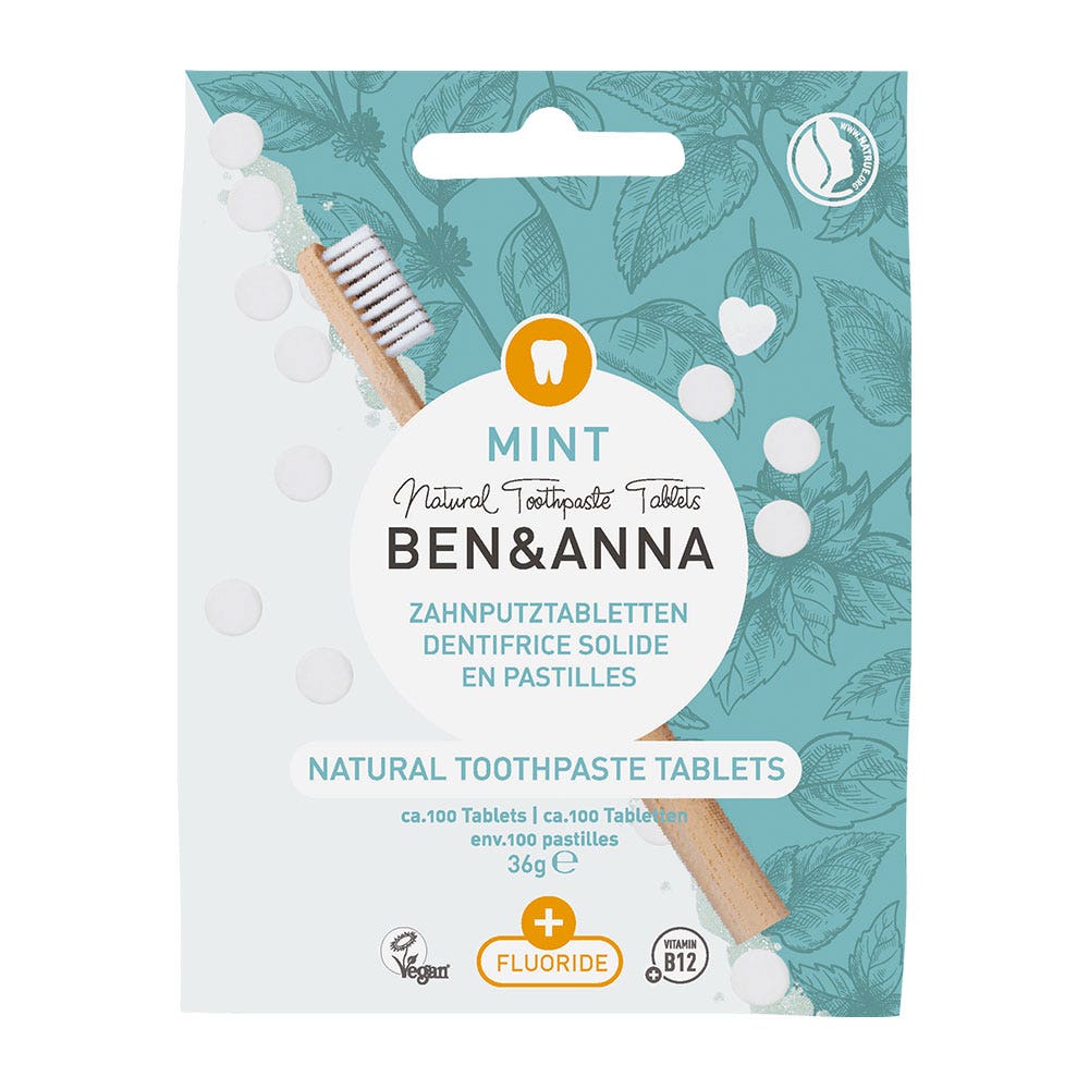 Ben & Anna Toothpaste with Fluoride Tablets 36g - Easypara